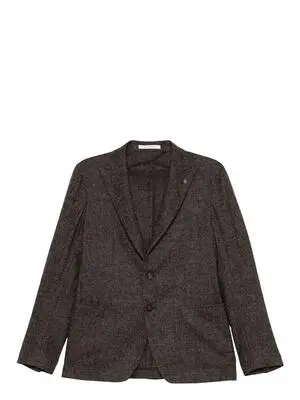 Tagliatore Herringbone-pattern Blazer - Brown