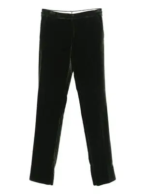 Ralph Lauren Purple Label Cotton Velvet Trousers - Green