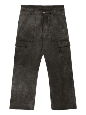 Rick Owens Distressed Cargo Trousers - Brown