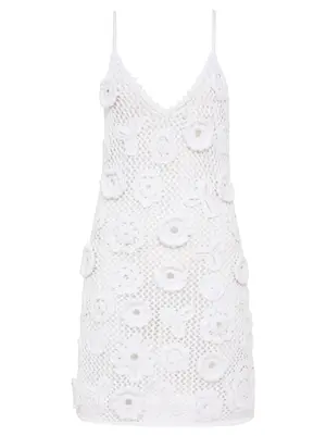 LoveShackFancy Ferline Minidress - White