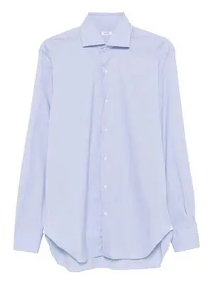 BARBA NAPOLI Poplin Shirt - Blue