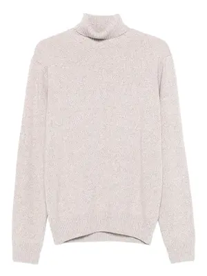 BARBA NAPOLI Roll-neck Jumper - Neutrals