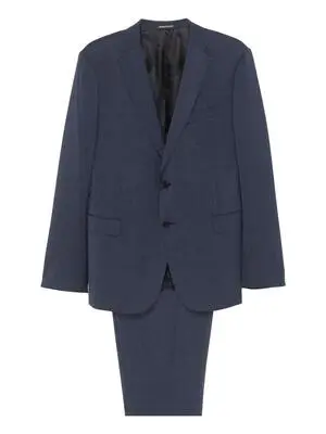 Emporio Armani Single-breasted Slim Suit - Blue