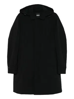 BOSS Lightweight Insulated Hooded Coat - Black