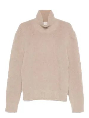 Ami Brushed Jumper - Brown