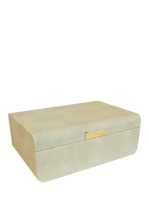 MELE & CO Leather Jewelry Box - Cream