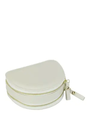 MELE & CO Mini Travel Jewelry Case - Ecru