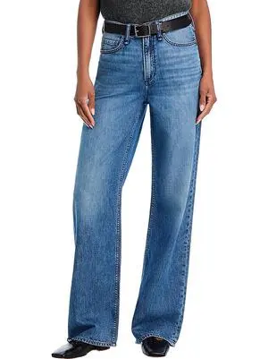 RAG & BONE Logan Featherweight High-Rise Wide-Leg Jeans