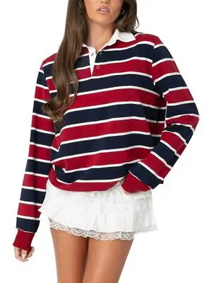 EDIKTED Hanna Striped Collared Shirt - Mix