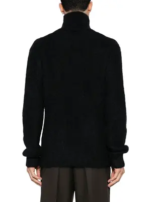 Ami Brushed Jumper - Black