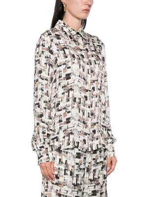 Liu Jo Geometric-print Shirt - White