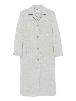 MOSCHINO JEANS Bouclé Coat - Grey