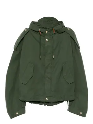 Alexander McQueen Hooded Jacket - Green