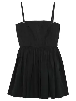 Alexander McQueen Gathered Mini Dress - Black