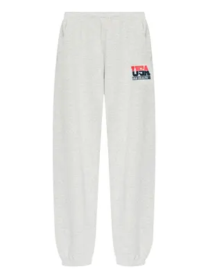 SPORTY & RICH Logo-print Trousers - Grey