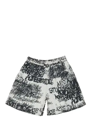 Acne Studios Abstract Pattern Print Shorts - Grey