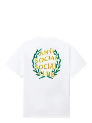 ANTI SOCIAL SOCIAL CLUB Laurel Logo Flip Tee Shirt - White