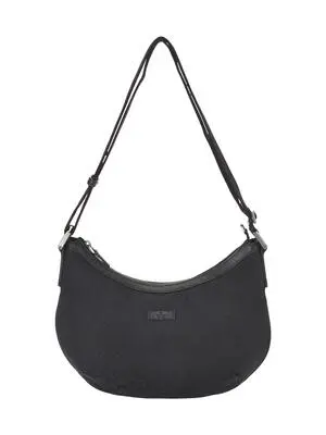 GUCCI GG Canvas Round Web Shoulder Bag