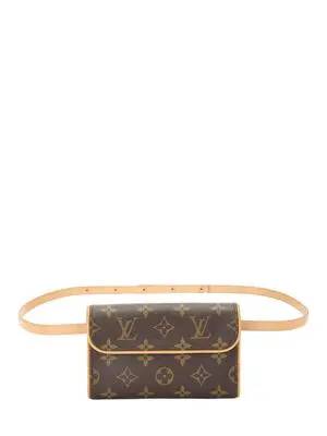 LOUIS VUITTON Monogram Canvas Pochette Florentine - Brown