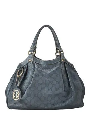 Gucci Guccissima Sukey Tote - Blue