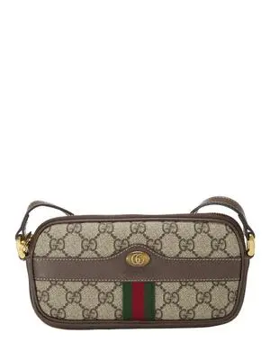 Gucci Ophidia Gg Supreme Canvas Crossbody - Brown