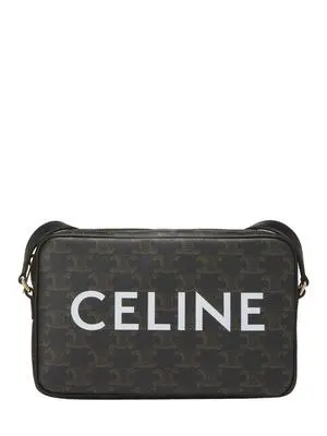 CELINE Triomphe Coated Logo Messenger Medium