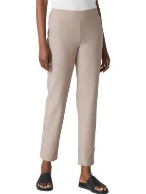 Eileen Fisher Slim Ankle Pant - Wheat