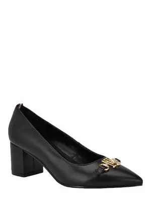 Tommy Hilfiger Nanya Pointed Toe Pump - Black