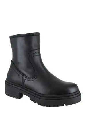 NATIONAL COMFORT Rafaela Platform Bootie - Black Leather