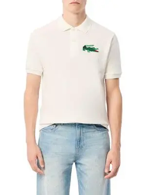 Lacoste Holiday Crocodile Piqué Polo Flour