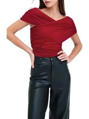 MARCELLA Alyssa Infinity Jersey Top - Red