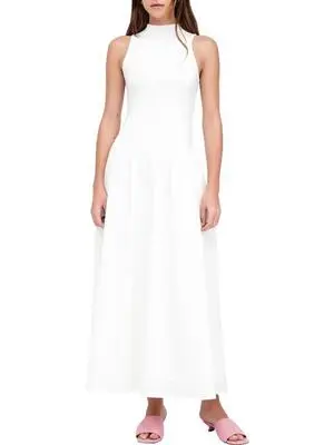MARCELLA Montrose Mixed Media Maxi Dress - Off White