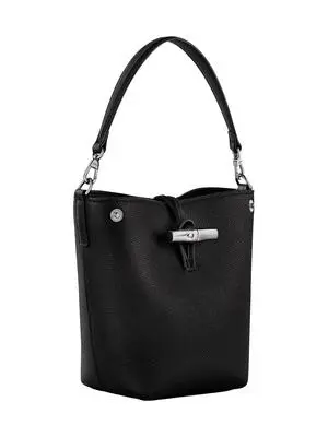 Longchamp Le Roseau Extra Small Bucket Bag - Black