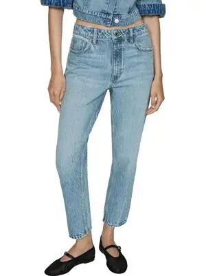 MANGO MANGO High-Rise Nonstretch Jeans