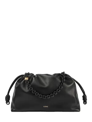 Loewe Flamenco Large Shoulder Bag Black