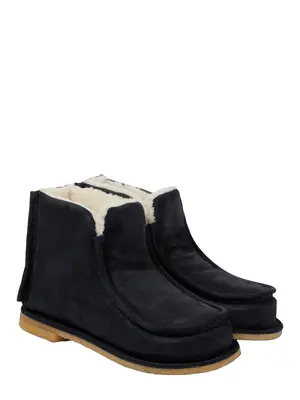 JW ANDERSON JW Anderson Shearling-Lined Leather Ankle Boots