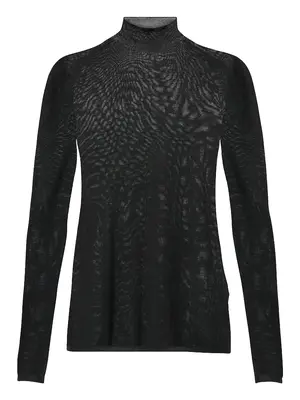 Carolina Herrera Wool Turtleneck Sweater - Black