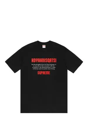 Supreme Koyaanisqatsi Tee - Black