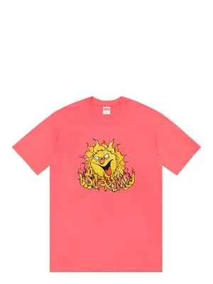 Supreme Sun Tee 'bright Coral - Pink
