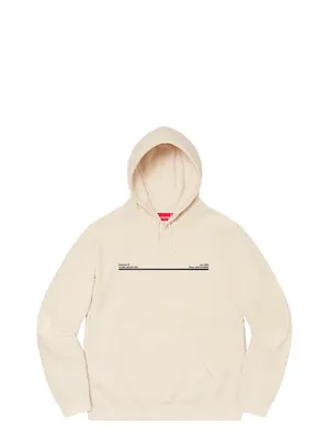 Supreme Supreme Shop Hooded Sweatshirt Cream