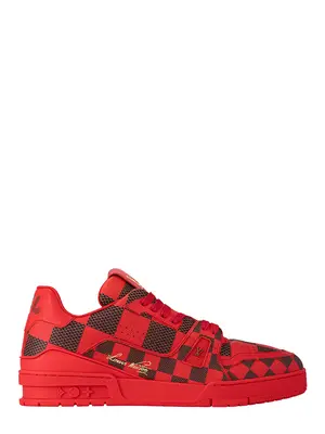 LOUIS VUITTON Trainer Damier Pop - Red