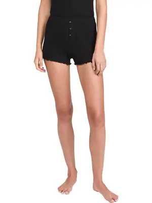 PJ Salvage Textured Essentials Shorts - Black