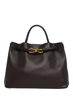 Bottega Veneta Andiamo Medium Leather Shoulder Bag - Fondant