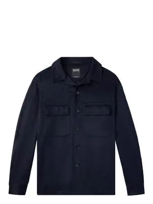 Zegna Oasi Cashmere Overshirt - Blue