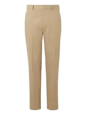 Loro Piana Jarno Austin Straight-leg Stretch-cotton Twill Trousers - Brown