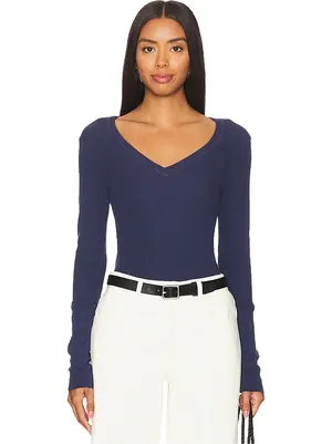 BOBI V Neck Long Sleeve - Seaside