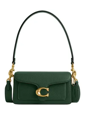 COACH Tabby Shoulder Bag Brass/hunter Green