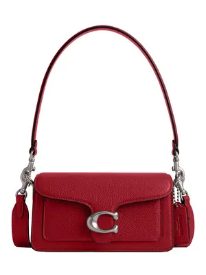 COACH Tabby Shoulder Bag Silver/ruby