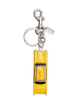 COACH Small Taxi Bag Charm - Silver/multi