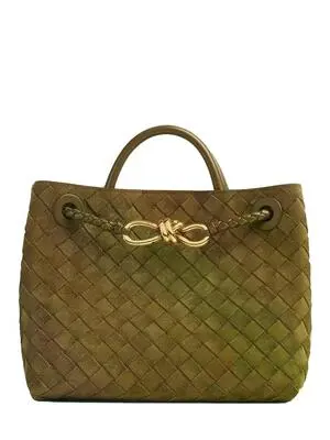 BOTTEGA  VENETA Small Andiamo Top Handle Bag Olive Oil
